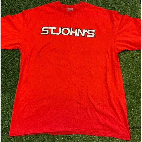 Shirts | Vintage St Johns Red Storm Shirt Extra Large Red Mens Y2k ...